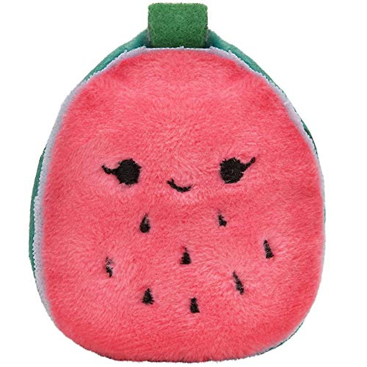 Squishville by Squishmallows Mini Plush Fruit Squad, Six 2" Soft Minimallow Plush, Irresistibly Colorful Fruits, Mini Peach, Pineapple, and Watermelon