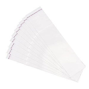 uxcell 100Pcs Clear Cello Bags, 1" x 3" Plastic Self Sealing OPP Cello Treat Bags Cello Poly Bags for Packing Cookies Candy Jewelry Gifts, Clear