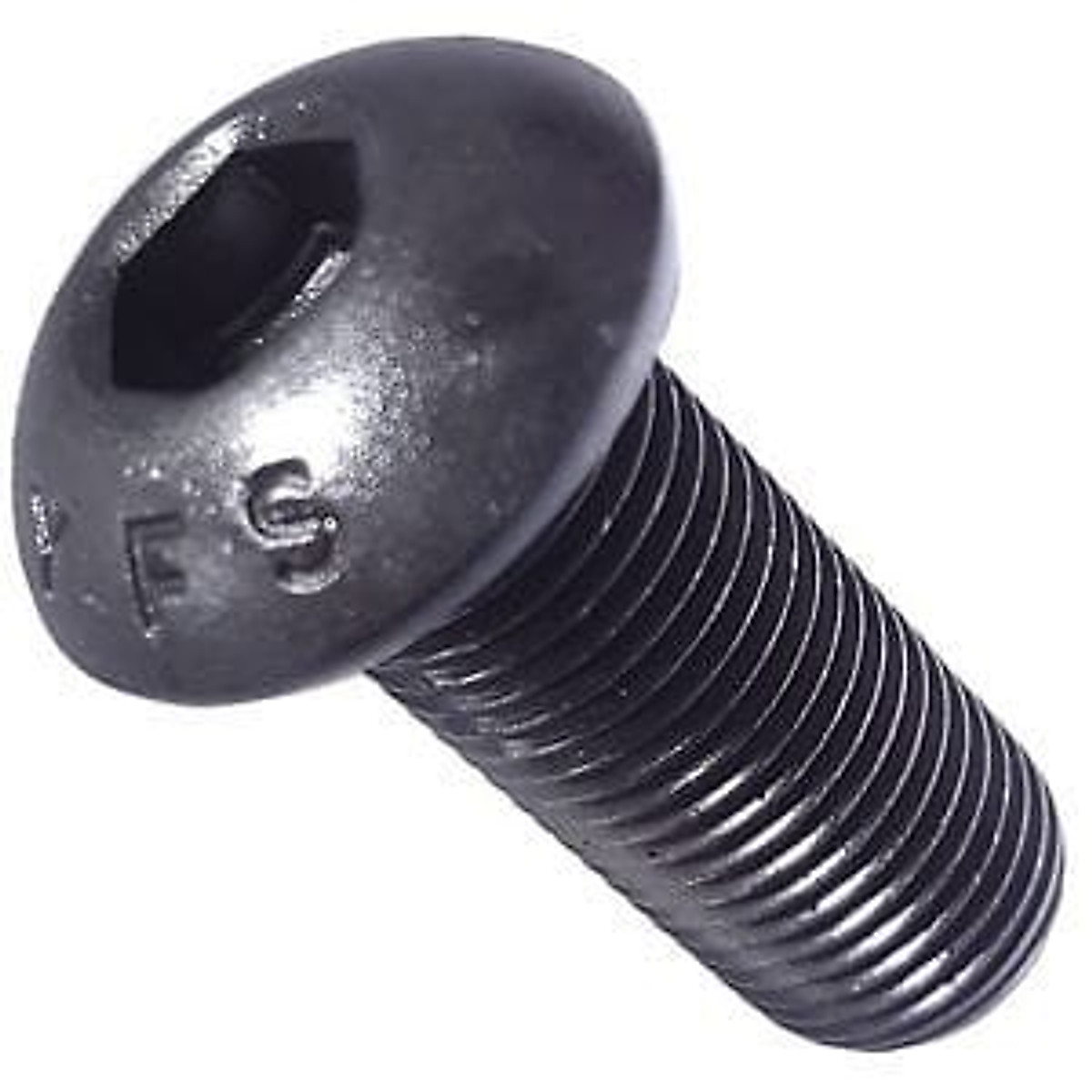 Socket Button Head Cap Screw, 1/2-13 x 1 1/4", Alloy Steel, Black Oxide, Hex Socket (Quantity: 100) Coarse Thread, 1/2 inch Hexagonal Allen Bolt, Length: 1 1/4 inch, Full Thread
