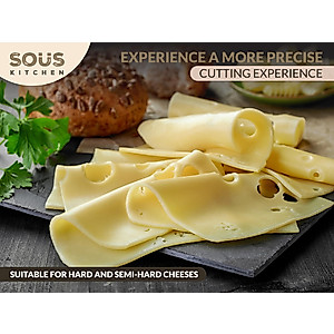 Sous Kitchen Cheese Slicers For Block Cheese - Cheese Cutter With Wire For Precise Cutting Experience - Foldable Wire Cheese Slicer - Rust Proof Cheese Slicer Wire - Dishwasher Safe Wire Cheese Cutter