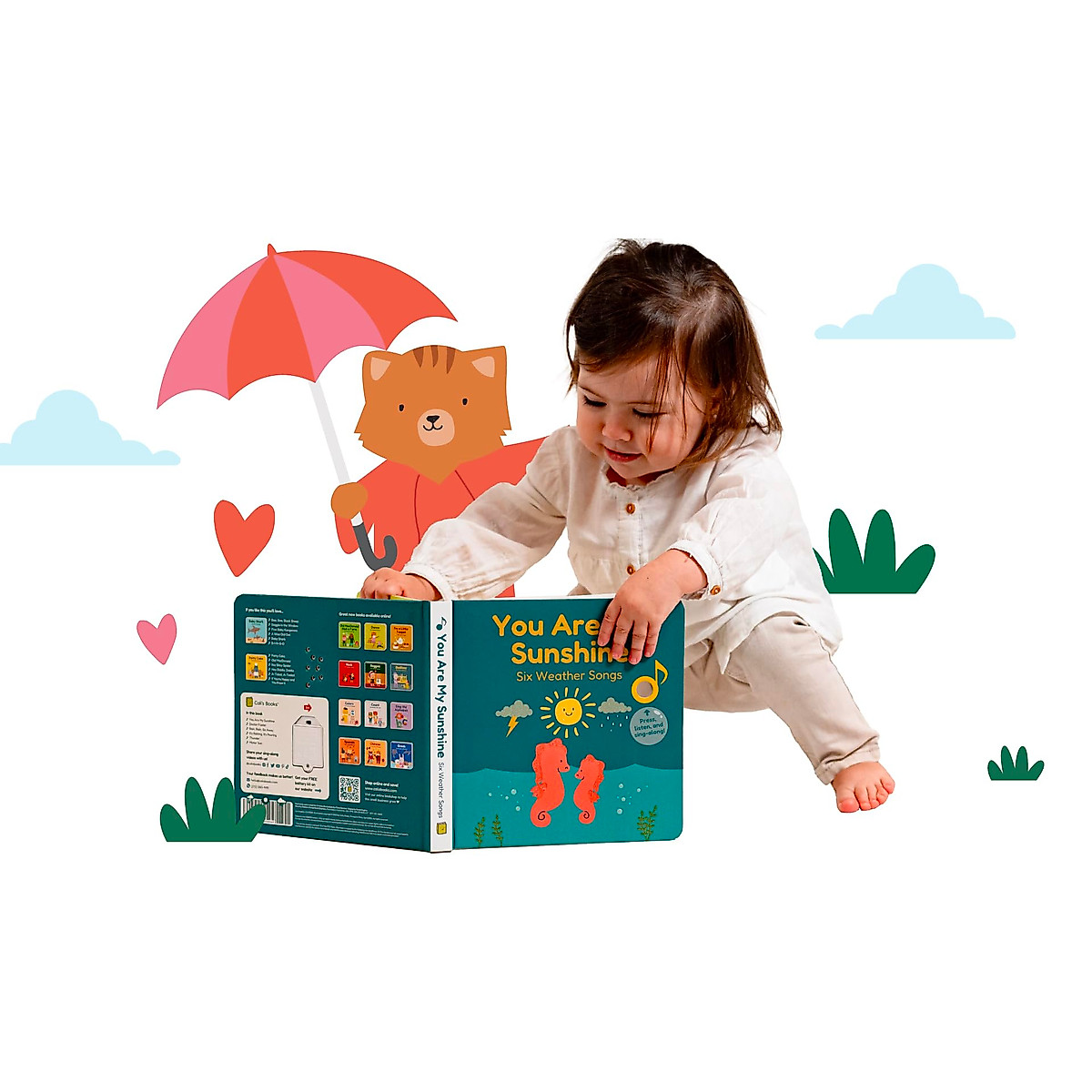 Cali's Books You are my Sunshine Nursery Rhymes - Interactive Sound Books for 1 year old, Perfect Musical Toys & Musical Books for Toddlers 1-3, Safe & Durable Book for 2 year old