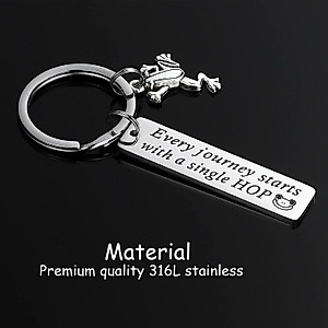 HUTIMY Frog Stuff Frog Gifts Keychain for Frog Lovers Women Men Frog Charm Jewelry Frog Keychain Frog Keychains
