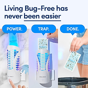 Shieldeck Mosquito Trap Indoor, Indoor Bug Zapper Plug in, Bug Light Trap Indoor Plug in, Bug Catcher Mosquito Killer Indoors (1 Device + 5 Refills)