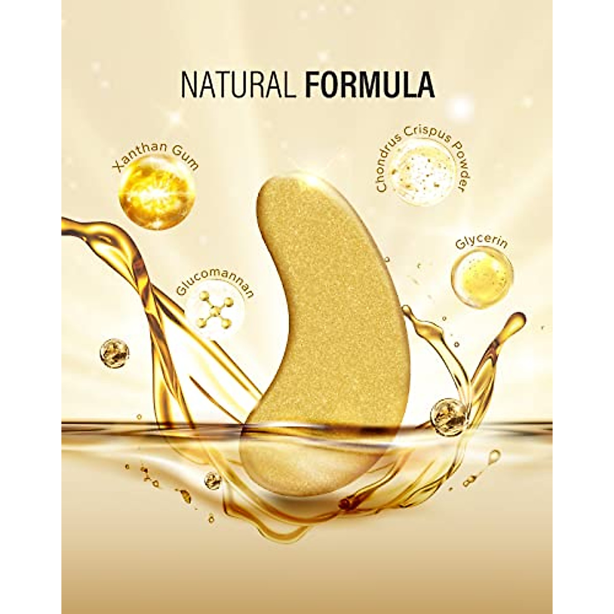 Maskiss 25-Pairs 24K Gold Under Eye Patches, Eye Mask, Eye Patches for Puffy Eyes, Eye Masks for Dark Circles and Puffiness, Collagen Skin Care Products