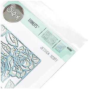 Sizzix Thinlits Die 665082 Floral Lattice by Jessica Scott 2 Pack, Multicolor