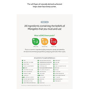 Mongdies Baby Bath&Shampoo-Moisturizing & Hydrating solutions for sensitive and delicate skin, Excellent grade in German Derma Test, All ingredients of EWG Green Level, Natural Fragrance -400ml