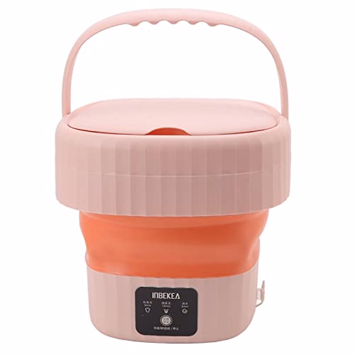 Mini Folding Washing Machine, Simulation Hand Wash 100240V Portable Mini Washing Machine 6L Space Saving Self for Underwear (US Plug)