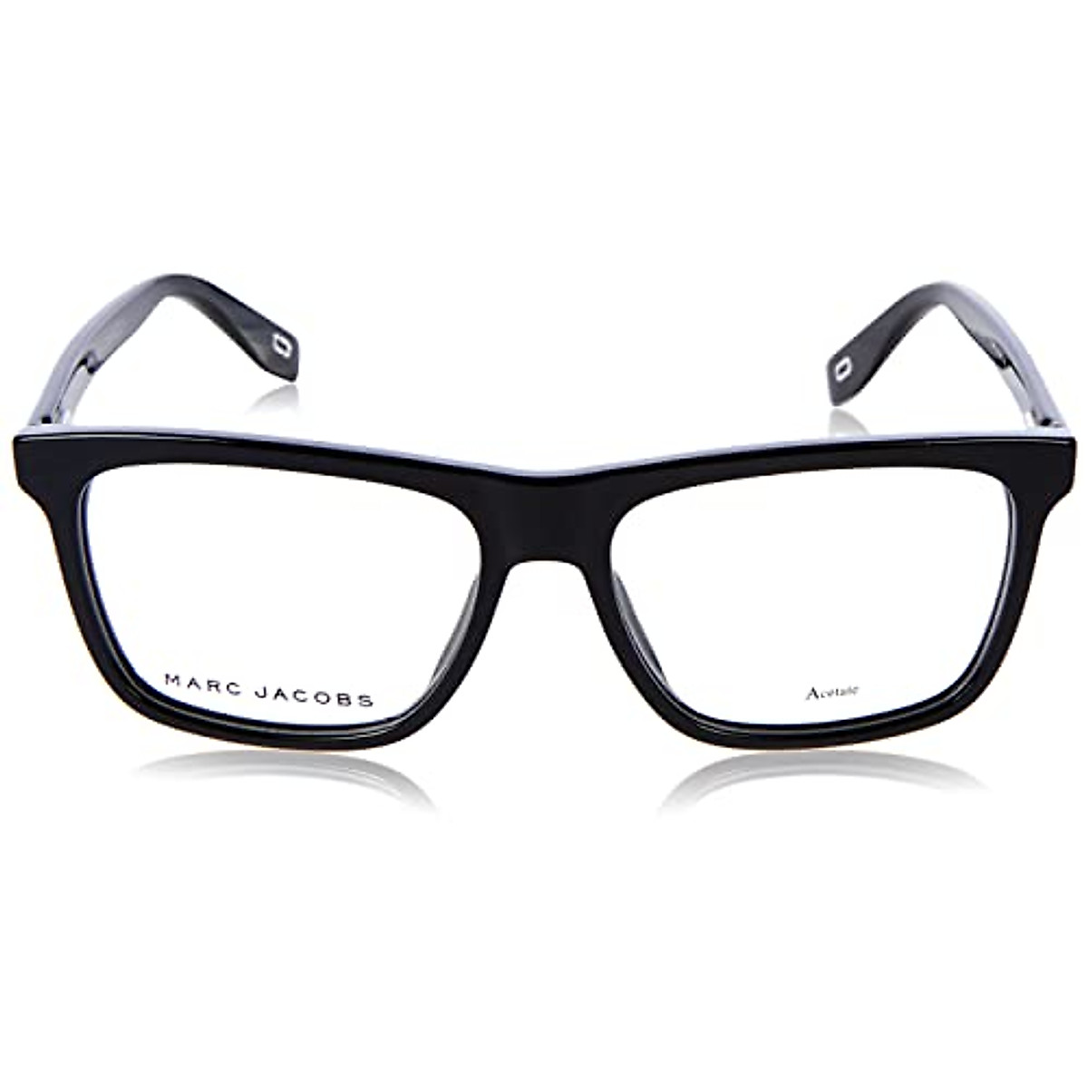 Marc Jacobs Marc 342 807 Black Plastic Rectangle Eyeglasses 55mm