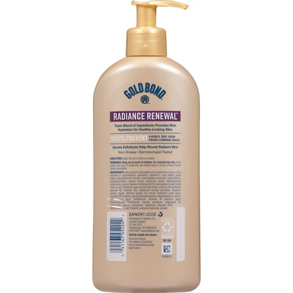 Gold Bond Radiance Renewal Hydrating Lotion, 14 oz., for Visibly Dry, Flaky & Ashy Skin