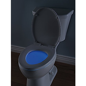 DELTA FAUCET Rubber Limited 803902-N-WH Sanborne Round Nightlight Toilet Seat with Slow Close and Quick-Release, White