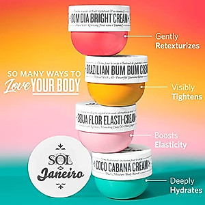 SOL DE JANEIRO Brazilian Bum Bum Cream and Beija Flor Cream Body Moisturizer Bundle