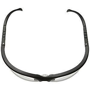 MCR Crews KD110 Klondikke Safety Glasses - Black Frame, Clear Lens