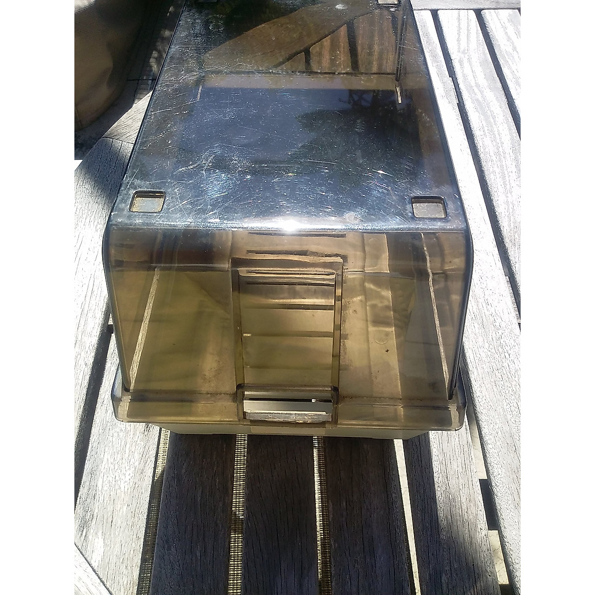 Longform: Vintage 1980s Floppy Disk 5 1/4 5.25 Storage Case Data-Case Hinged Plastic Holder