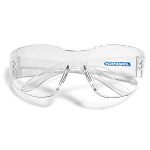 JORESTECH Eyewear Protective Safety Glasses, Polycarbonate Impact Resistant Lens Pack of 12 (Clear)
