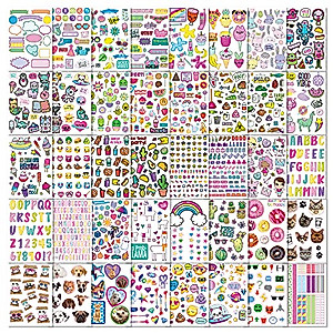 Fashion Angels 1000+ Ridiculously Cute Stickers for Kids - Fun Craft Stickers for Scrapbooks, Planners, Gifts and Rewards, 40-Page Sticker Book for Kids Ages 6+ and Up