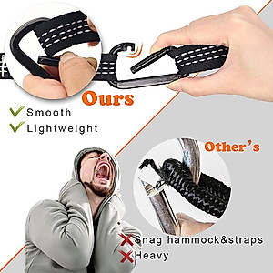 AnorTrek Camping Hammock, Super Lightweight Portable Parachute Hammock with Two Tree Straps Single or Double Nylon Travel Tree Hammocks for Camping Backpacking Hiking