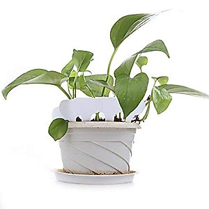 KINGLAKE 100 Pcs White Plastic Plant Labels Waterproof T-Type Plant Tag Nursery Flower Garden Labels