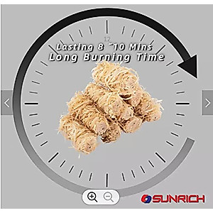 Fire Starters for Wood Stove, BBQ, Fireplace, Charcoal Starter, Campfires,Pellet Stove,Chimney, Fire Pit, BBQ, Waterproof Odorless Safe for Indoor/Outdoor Use - Quick Natural Firestarter (Pack of 20)