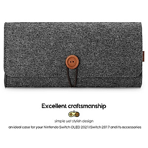 ProCase Nintendo Switch OLED Flip Cover with 2 Pack Tempered Glass Screen Protectors Bundle with Carrying Case for Nintendo Switch OLED Model & Nintendo Switch