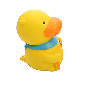 DaMohony Latex Dog Squeaky Toy, Yellow Duck Interactive Play Toy for Puppy Small Pet Dogs