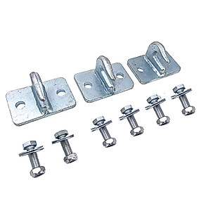 ENIXWILL 5/16in 3PC Tractor Bucket Grab Hook Mount Bolt-On Loader Chain Tow Hooks