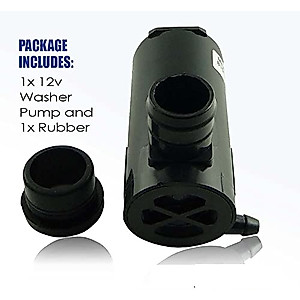 81514-232316B Windshield Washer Pump w/Grommet - Washer Motor Compatible with Honda, Acura - Replaces OEM #: 38512-SC4-673, TR11602, 177132, 8-6720, 38512SDAA01