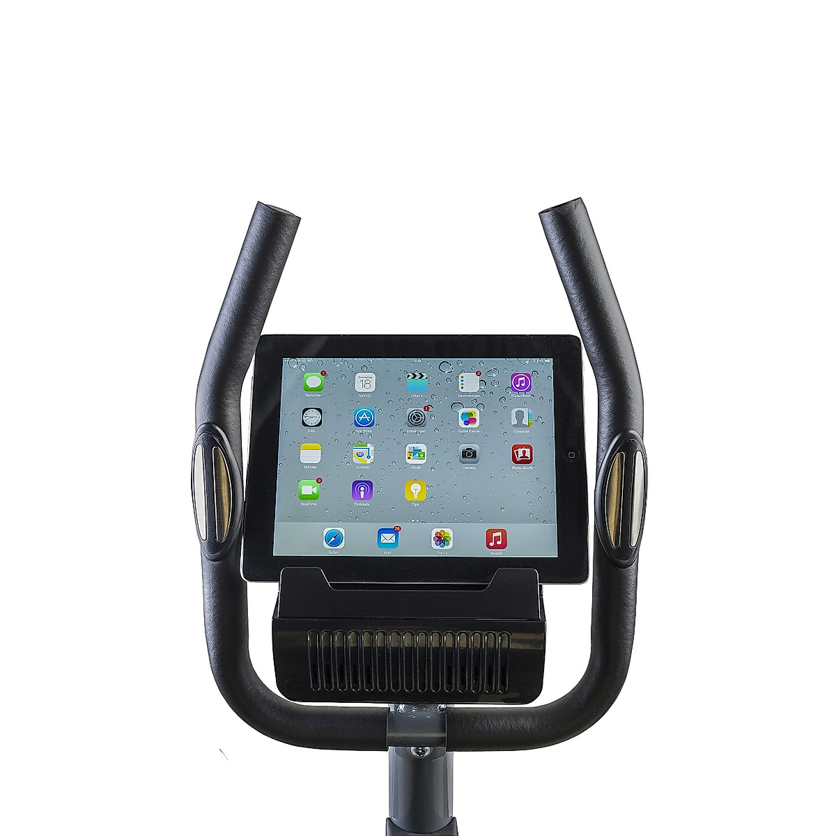 TUNTURI C30 Rear Cardio Fit Series Elliptical Crosstrainer with Heart Rate Monitor, Black