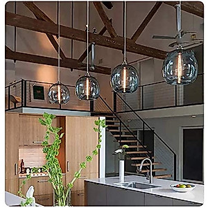 VCTC Lighting Dimmable 6W Tubular LED Bulbs, 3000K Warm White,Edison Style Filament Light Bulb, T10 Vintage Bulb 60 Watt Equivalent, E26 Medium Base 550LM,Clear Glass Cover, 7.3in(185mm),4-Pack