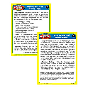 Super Duper Publications | Photo Practical Pragmatics Fun Deck | Conversation and Social Skills Flash Cards | Educational Learning Materials for Children