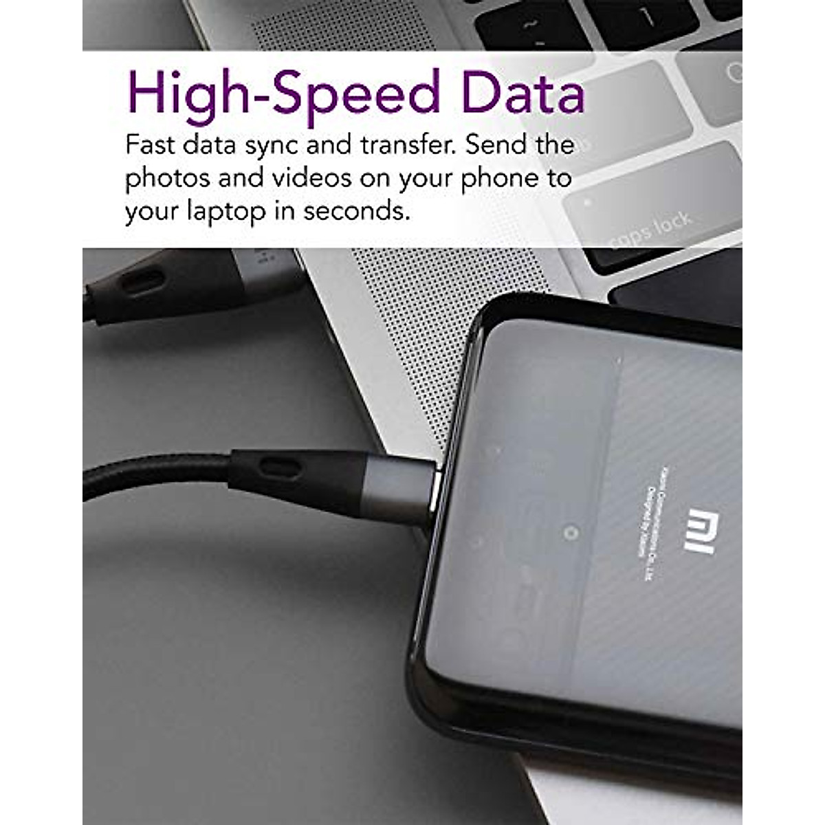 ZMI [6.6ft Black] Hi-Tension USB-C to USB Cable, Braided