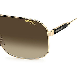 Carrera Men's 1043/S Square Sunglasses, Black Gold, One Size