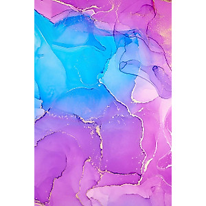 Bright Blue Pink Gold Modern Aesthetic Washable Area Rug 9x12 Marble Decor Rugs for Livingroom Bedroom Diningroom Soft Wool Shag Carpet Indoor Office Kitchen Rug Mats