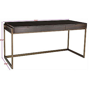 Safavieh Couture Collection Genevieve Smoked Eucalyptus 3-Drawer Writing Desk