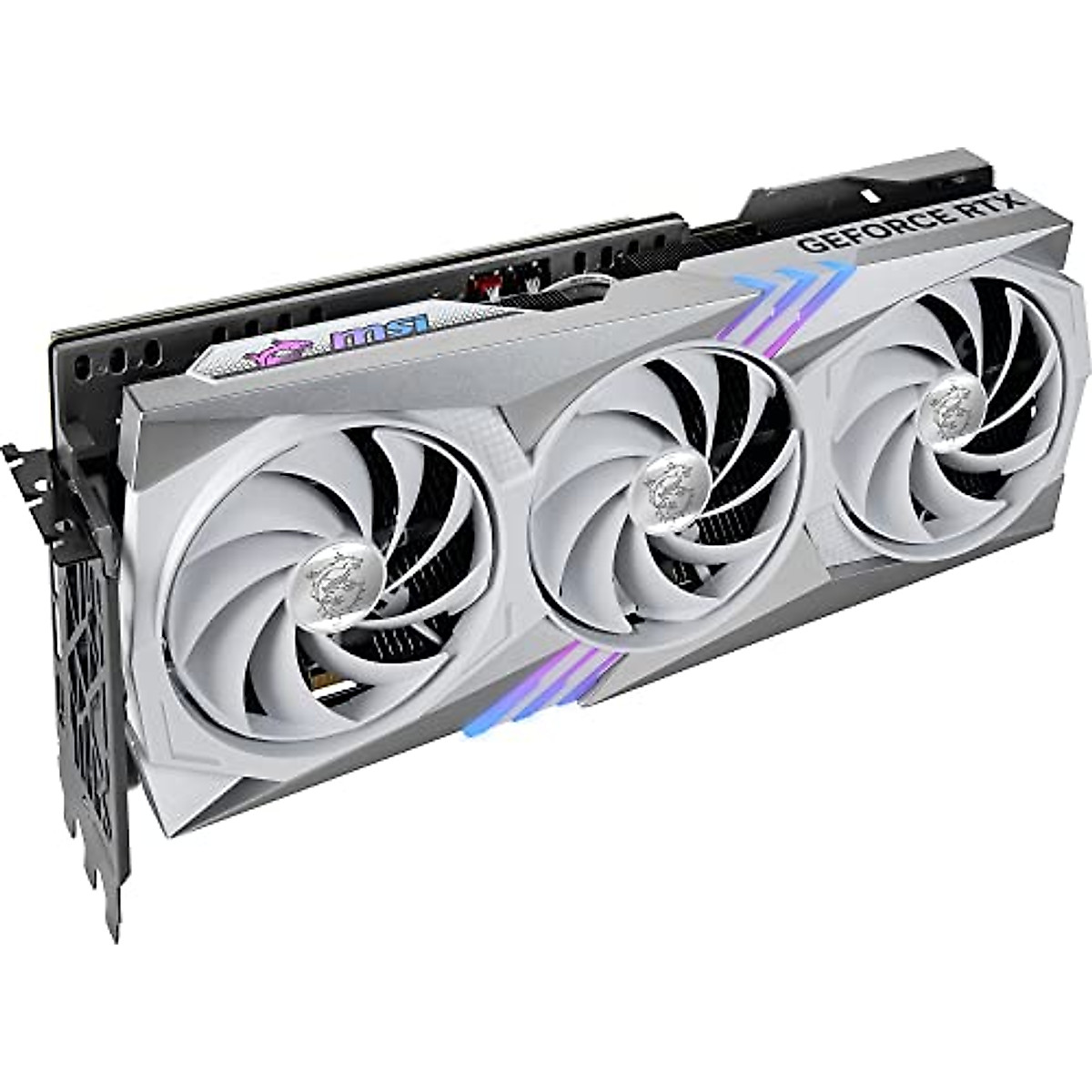 MSI Gaming GeForce RTX 4070 Ti 12GB GDRR6X 192-Bit HDMI/DP Nvlink Tri-Frozr 3 Ada Lovelace Architecture Graphics Card (RTX 4070 Ti Gaming X Trio White 12G)
