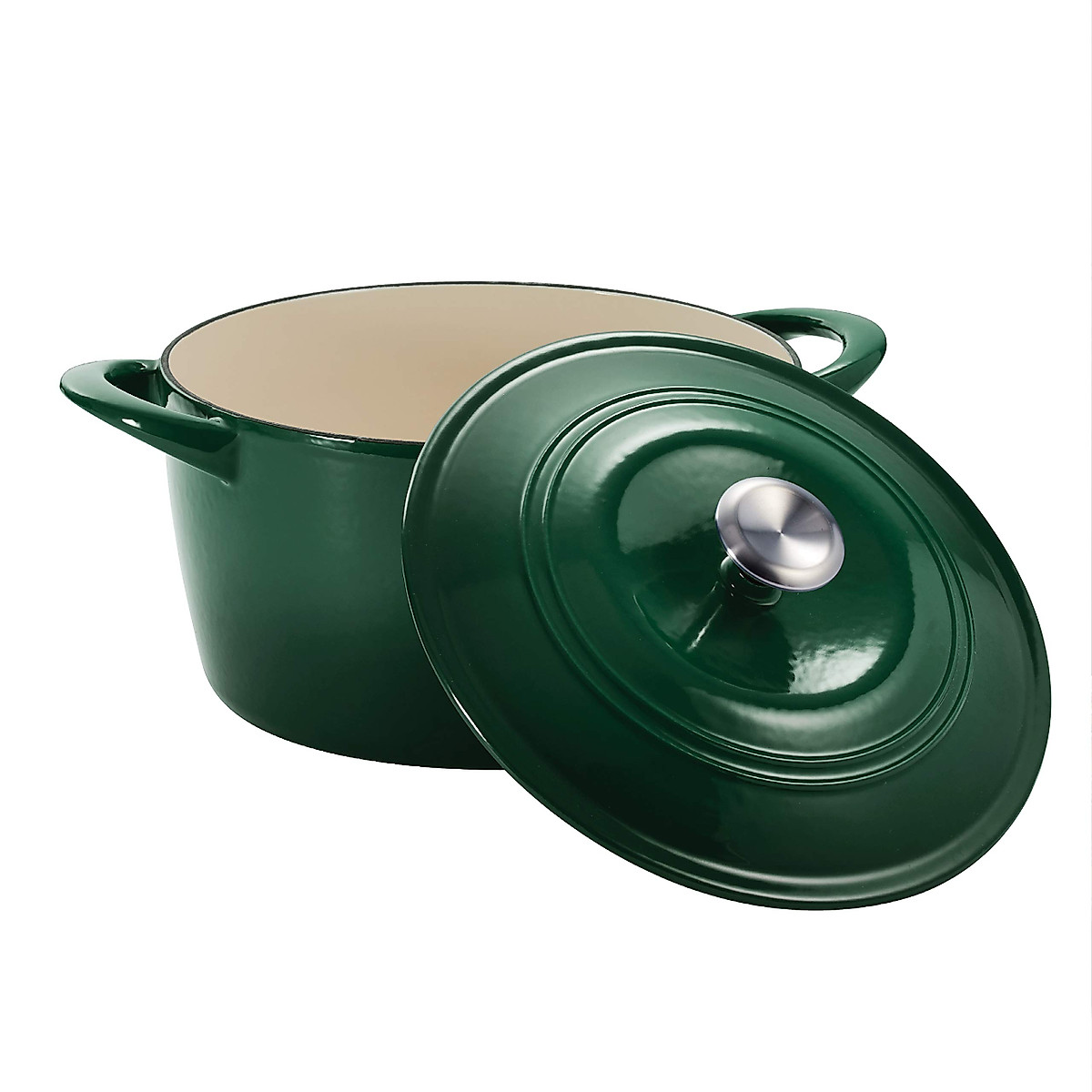 Tramontina 7 Qt Enameled Cast Iron Covered Tall Round Dutch Oven (Basil) - 80131/360DS