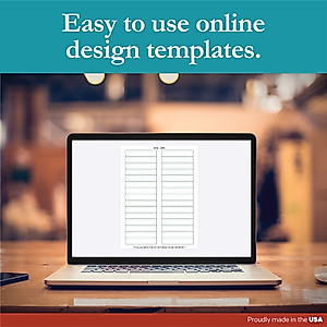 Premium Label Supply White File Folder Labels – 3.4375" x .667" – Laser/Inkjet Compatible – (30 Labels/Sheet) 25 Sheets – 750 Total Adhesive Labels