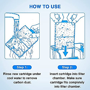 HiTauing 6 Pack Filter Cartridge for Top Fin EF-S Element and BF5 BETTAFLO