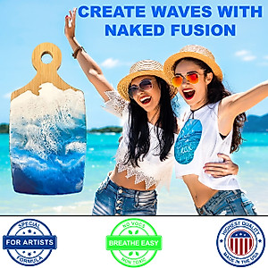 Epoxy Resin Art Resin Crystal Clear Formula- The Artist's Resin for Coating, Casting, Resin Art, Geodes, Tabletop, Bar Top, Live Edge Tables, River Tables- Non-Toxic -1 Gallon Kit