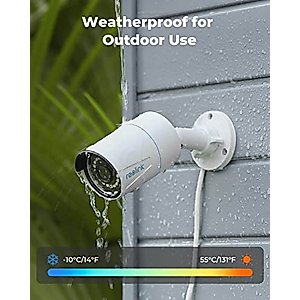 REOLINK Outdoor Security Cameras, Home Security Camera System for 5MP POE IP Surveillance, Smart Human/Vehicle Detection, Work with Smart Home, Up to 256GB microSD Card, RLC-510A(Pack of 2)