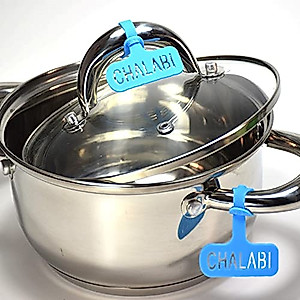 6 Kosher Labels 2 Chalabi - Dairy Blue, 2 Basari – Meat Red and 2 Parve – Parave Green. Jewish Home Pantry Signs. Oven Proof, Freezable, Microwave, Dishwasher Safe. Color Coded Kitchen Tags