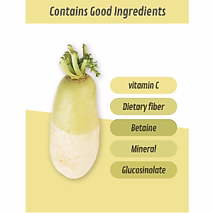 Korean Premium Dried & Sliced Daikon Radish 6 Ounce from Jeju Island, Korea 170 gram for Kimchi and Tea