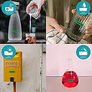 Compatible with Brother P Touch M Tape M-K731 MK 731 12mm 0.47 Black on Green Label Tape for Brother Label Maker PT-M95 PT-65 PT-90 PT-70BM PT-45,5-Pack