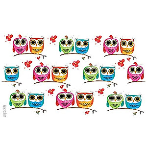 Tervis Colorful Woodland Owls Made in USA Double Walled Insulated Tumbler Cup Keeps Drinks Cold & Hot, 16oz, Clear