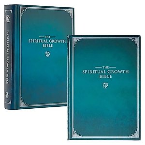 The Spiritual Growth Bible, Study Bible, NLT - New Living Translation Holy Bible, Hardcover, Teal (NLT Spiritual Growth Editions)