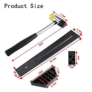 Artilife Laminate Wood Flooring Installation Kit with 20 Spacers, Tapping Block, Pull Bar and Mallet Flooring Tool Set
