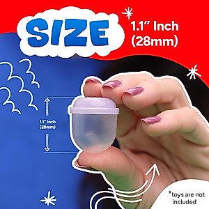 Capsule Vending Machine Translucent Acorn Capsules Empty 500 pcs 1.1 inch - Gumball Machine Capsules Bulk Party Favors Containers - Easter Basket Stuffers Gifts Pinata Stuffers DIY Craft Supplies