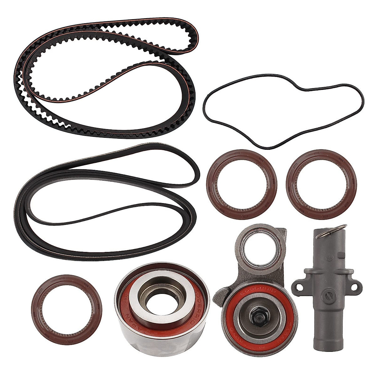 AUTOKAY Timing Belt Component Kit with Water Pump For Acura TL for Honda Accord TKH-002 TKH002 19200-RDV-J01 14520-RCA-A01 14510-RCA-A01