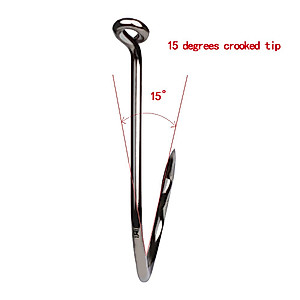 Fishing Hook with Steel Leader Single Eagle Claw Hook Bottom Fishing Rig-10pcs Nylon Coated Fishing Wire Leader Rigs (Hook Size:6/0)