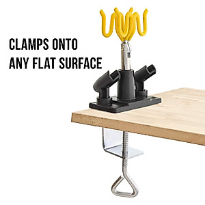 Master Airbrush® Brand Universal Clamp-on Airbrush Holder. Holds up to 4 Airbrushes and All Brands, Master, Iwata, Paasche, Badger, Grex and Generics