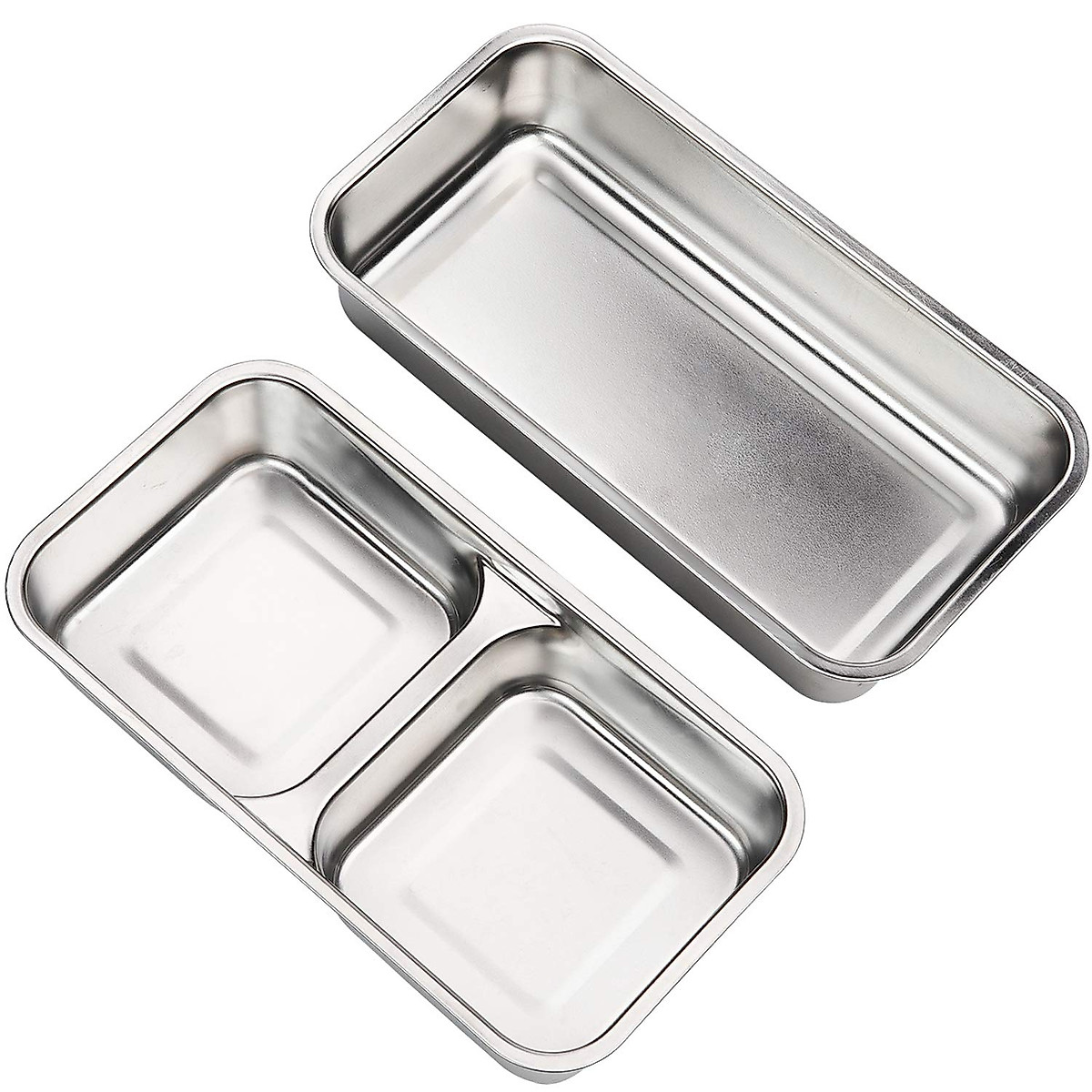 CTSZOOM Self Cooking Electric Lunch Box, Portable Food Warmer for On-the-Go,Mini Rice Cooker 2 Layers 800ML Heated Lunch Box for Home Office School Cook Food White